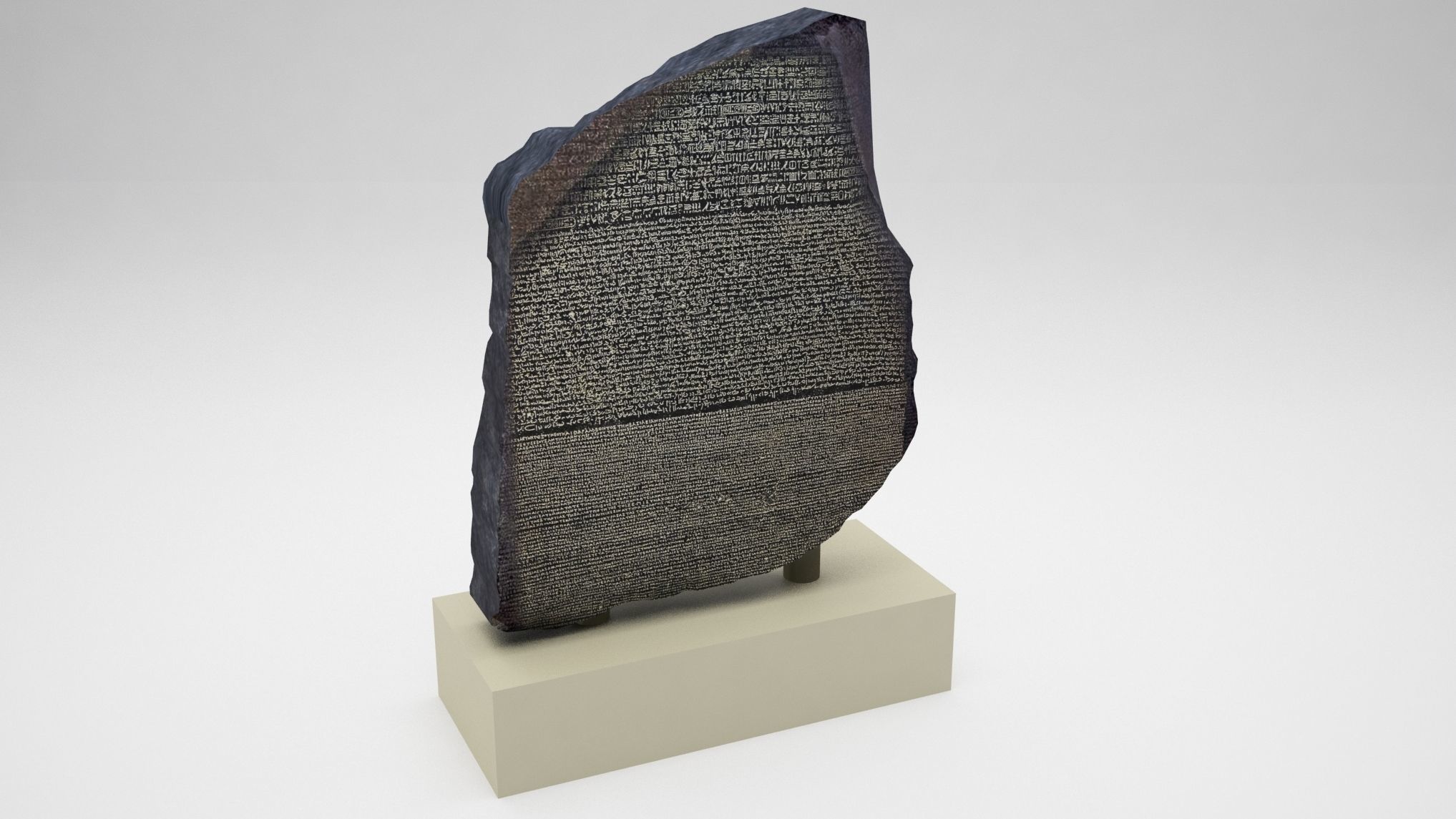 3D model Egyptian Rosetta Stone VR / AR / low-poly | CGTrader