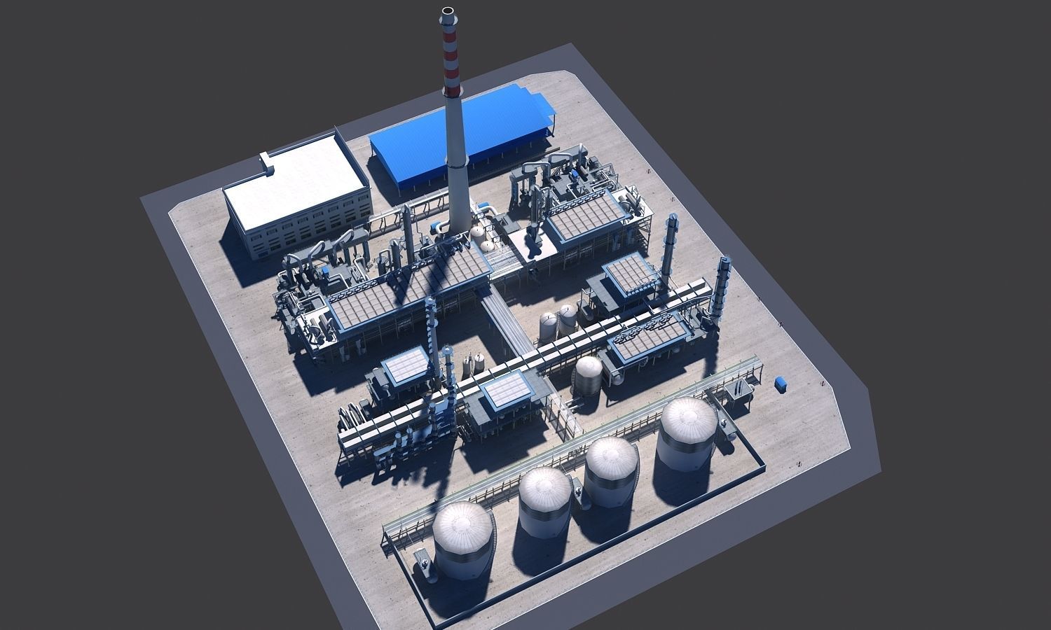 3D model Refinery VR / AR / low-poly | CGTrader