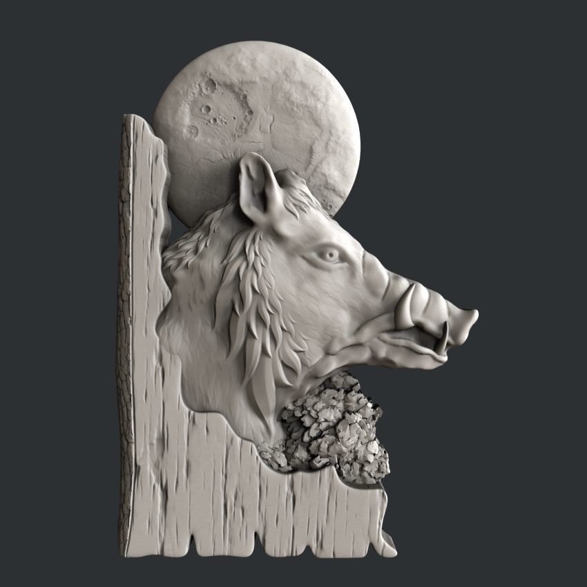 3d STL models for CNC boar 3D model | CGTrader