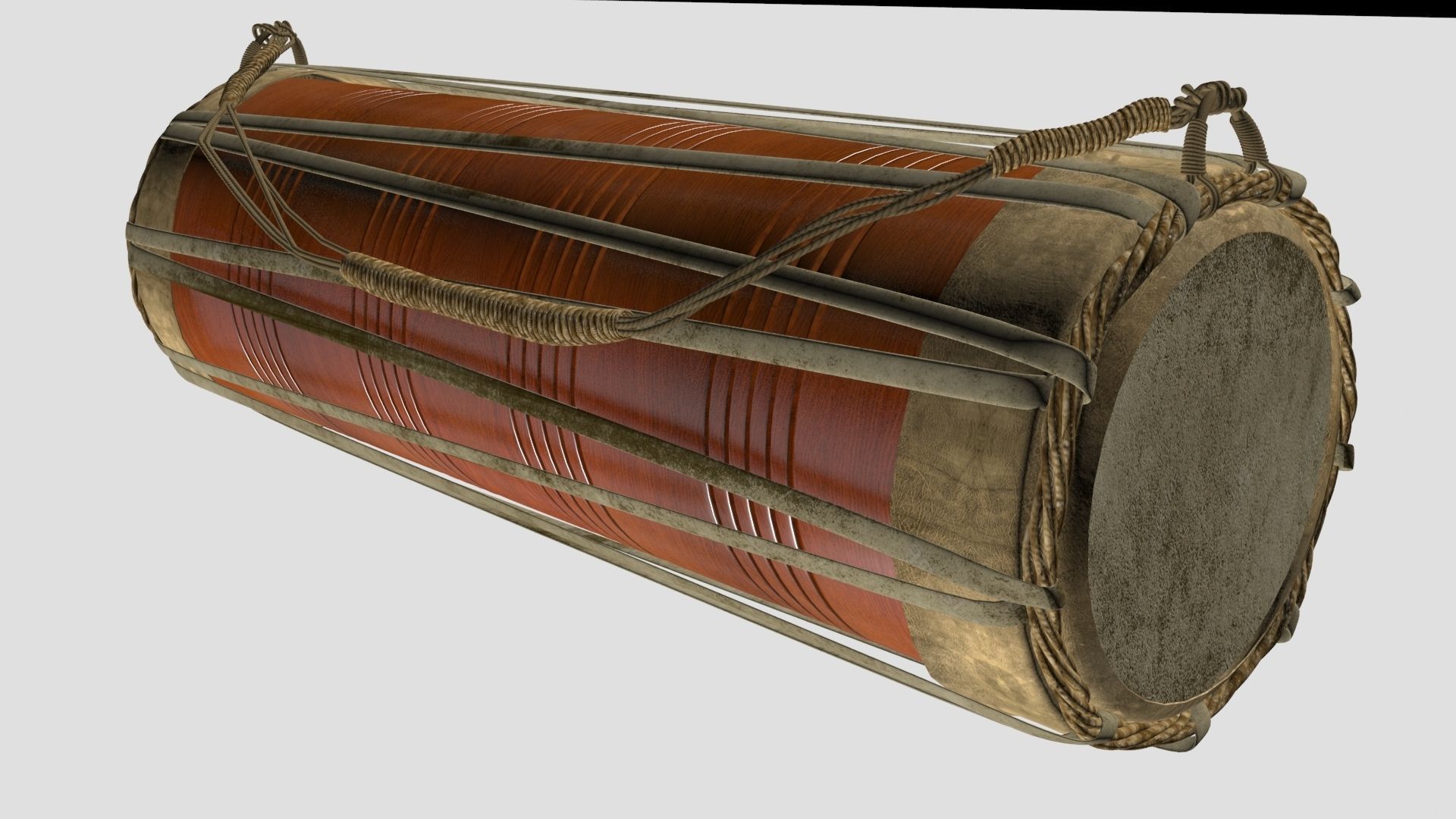 Traditional drum 3D model | CGTrader