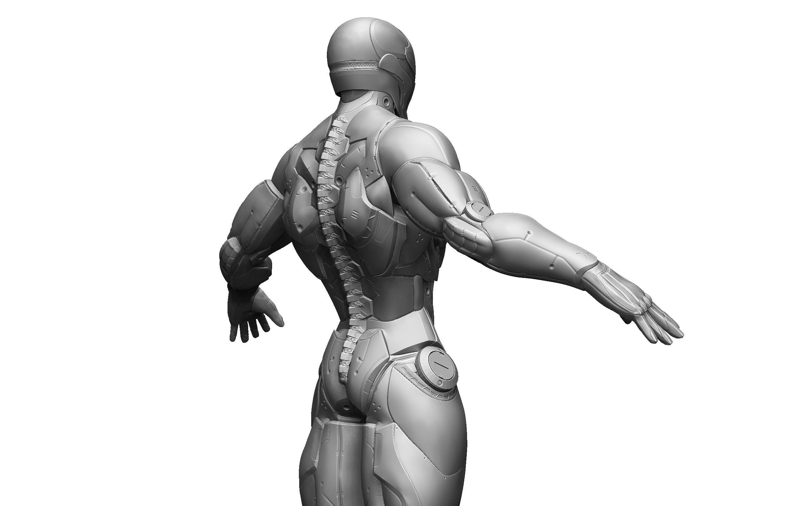 Sci-Fi Cyber Ninja 3D model | CGTrader