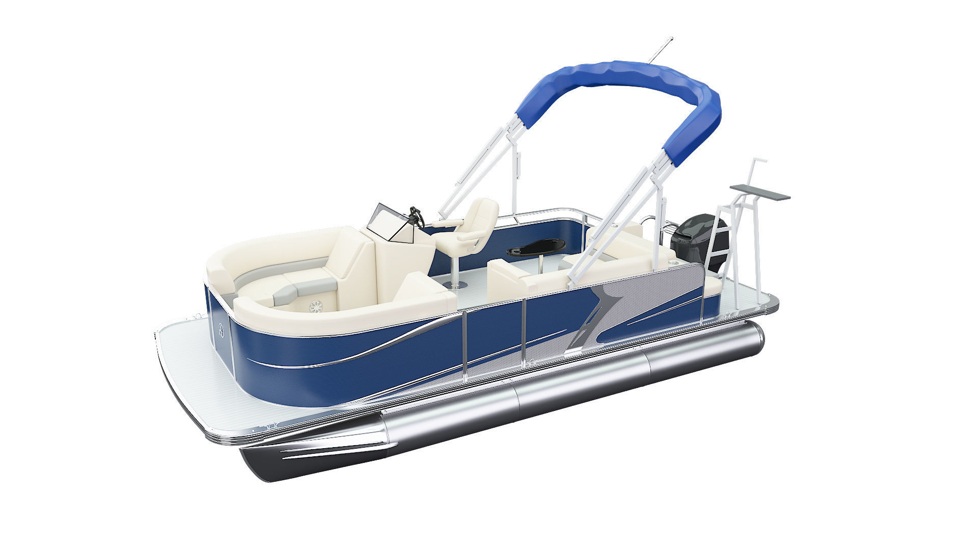 Pontoon Boat 3D model | CGTrader