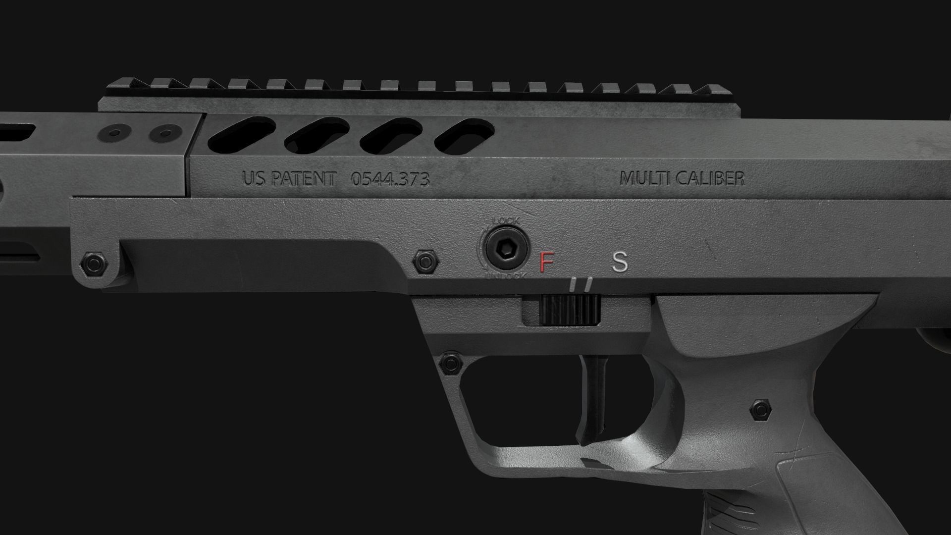 3D model Desert Tech SRS-A2 Bullpup Sniper Rifle VR / AR / low-poly ...