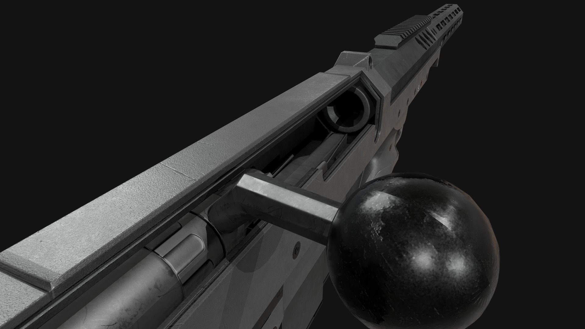 3D model Desert Tech SRS-A2 Bullpup Sniper Rifle VR / AR / low-poly ...