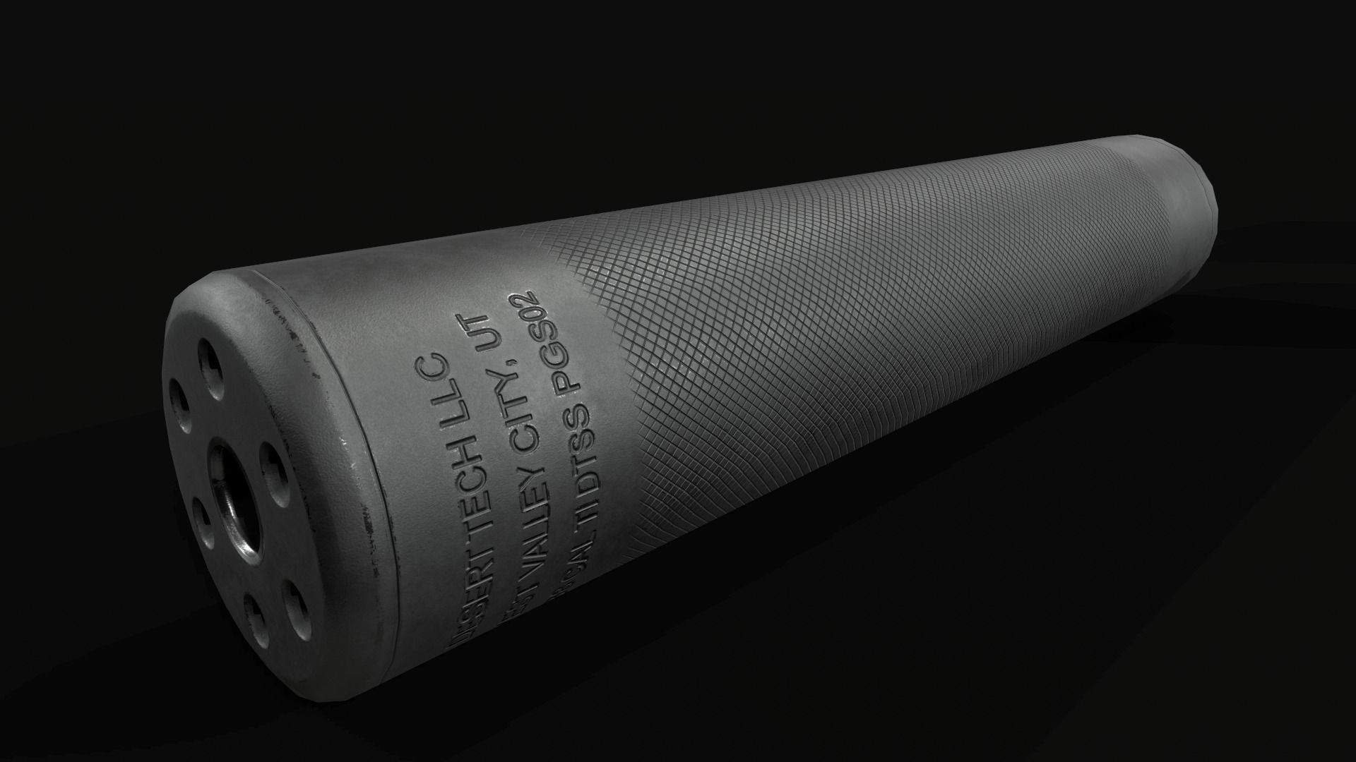 3D model Desert Tech SRS-A2 Bullpup Sniper Rifle VR / AR / low-poly ...