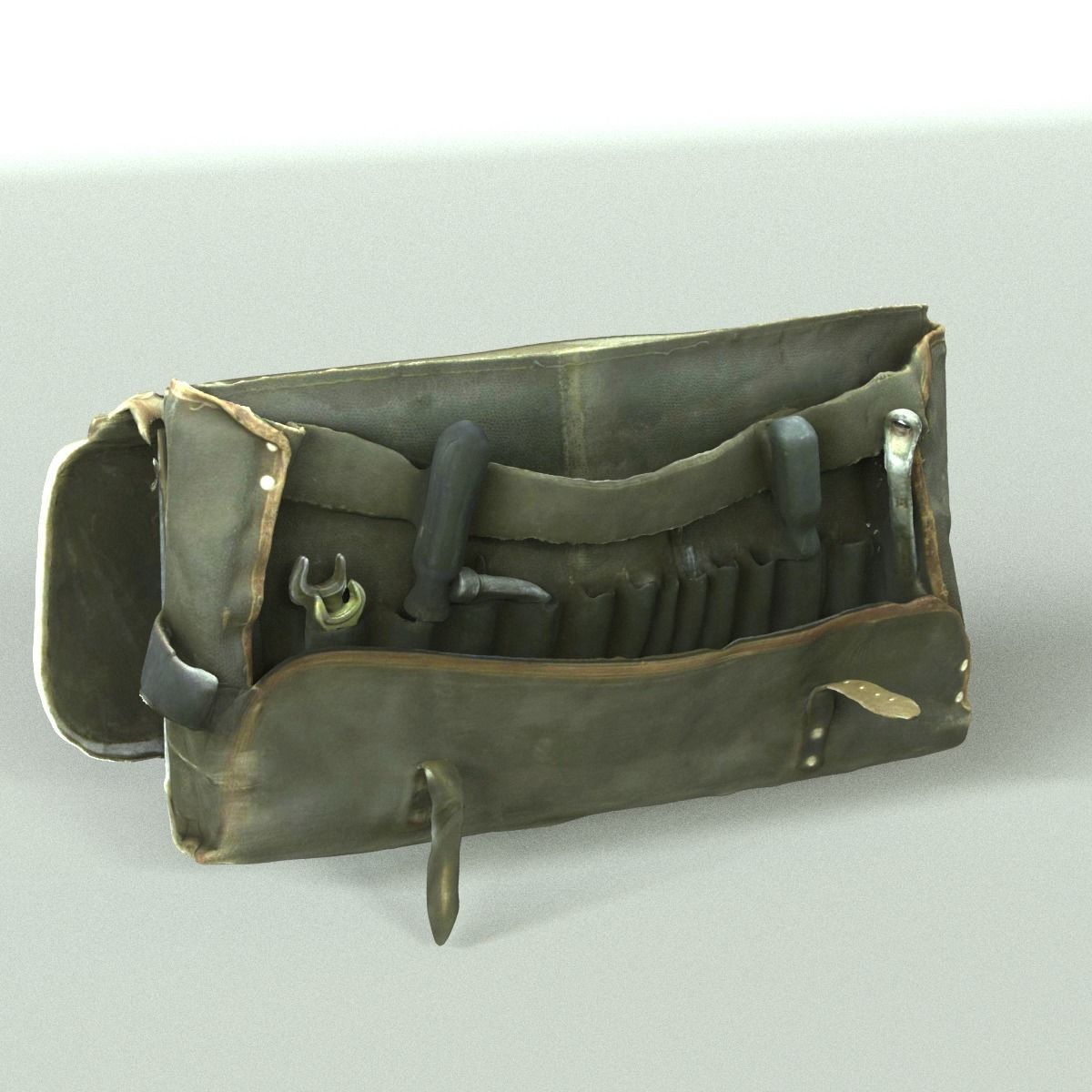 Open Satchel High Poly 3D model | CGTrader