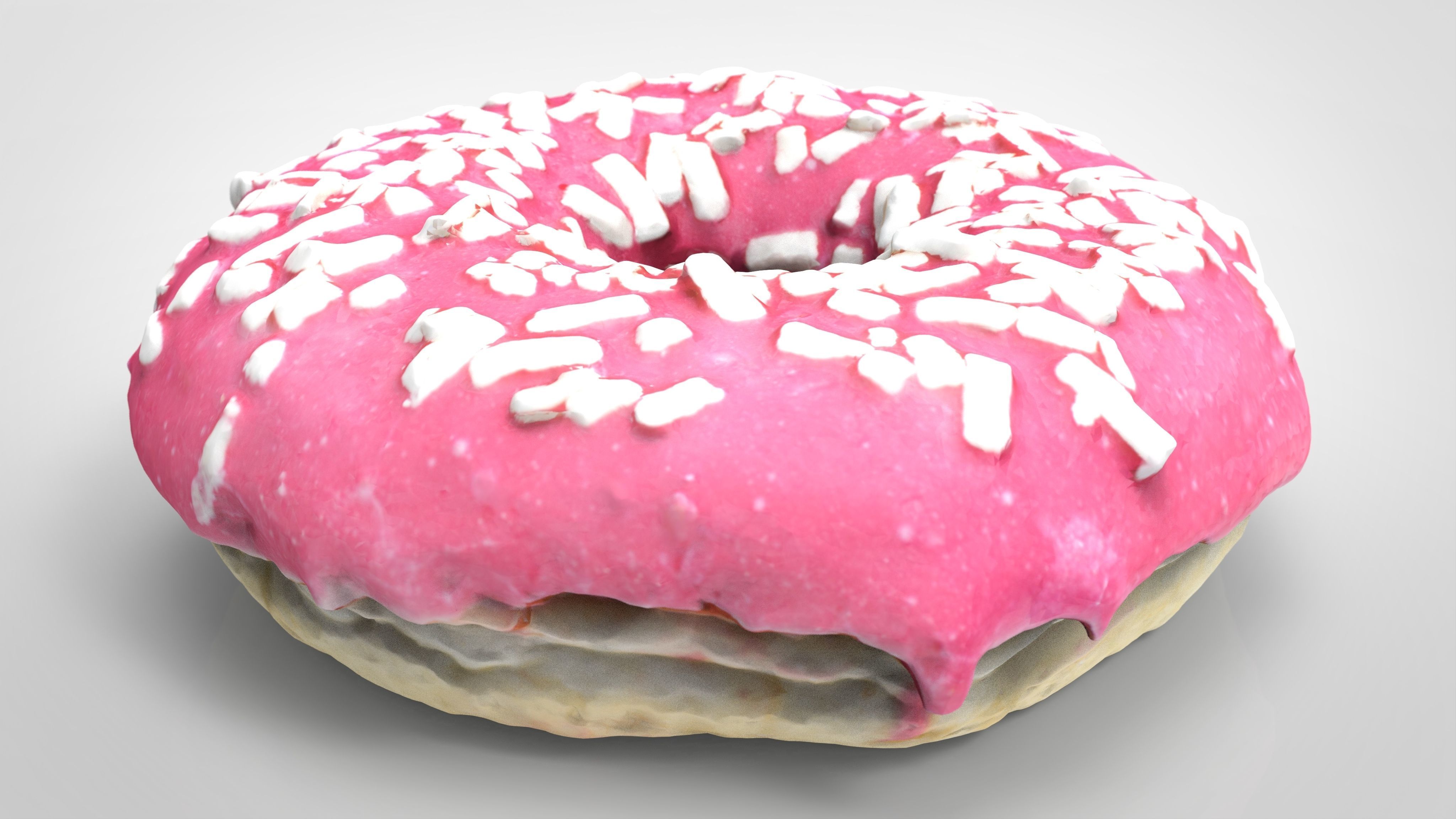 3D model PINK DONUTS VR / AR / low-poly | CGTrader