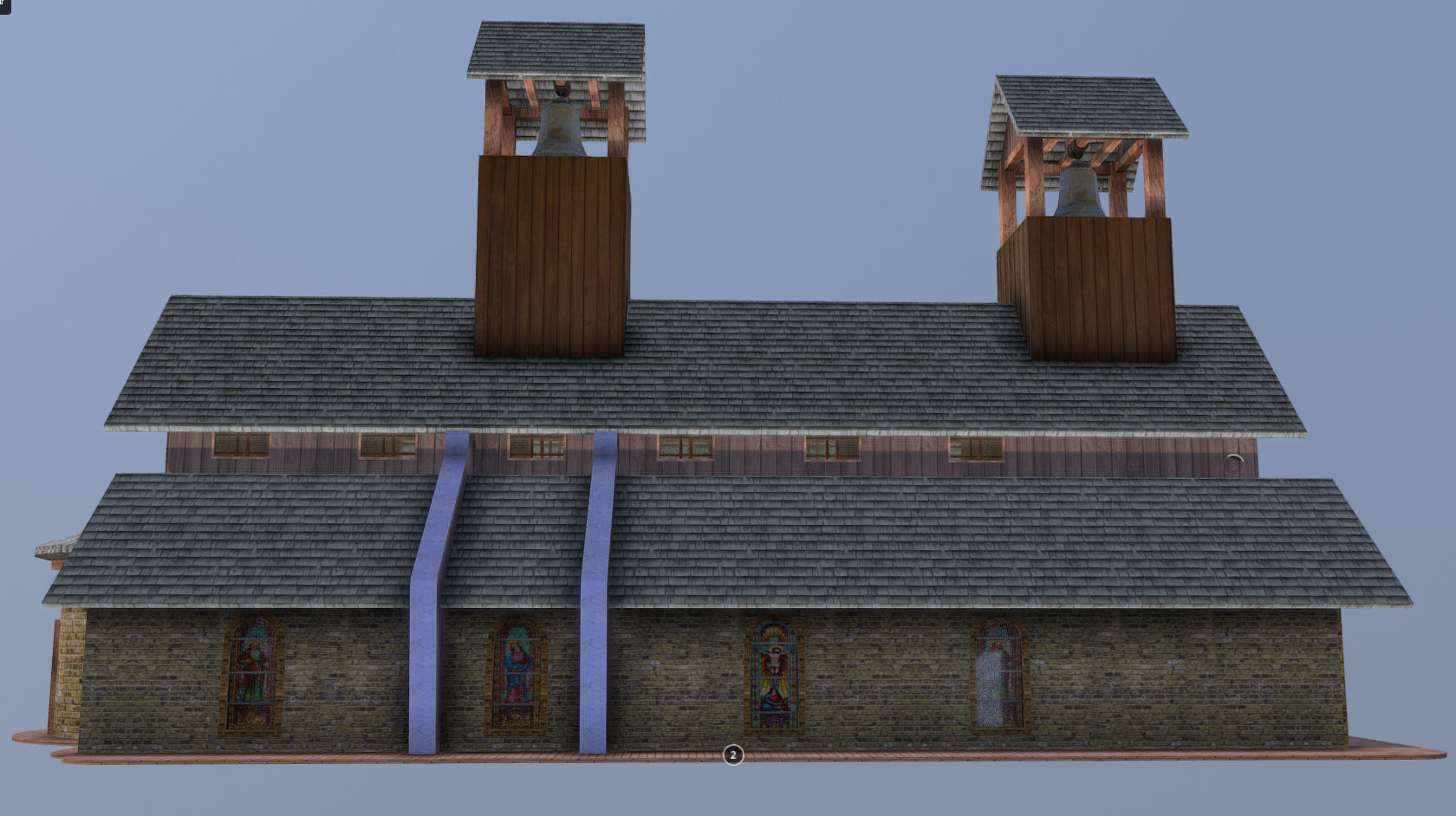 3D model Church in LowPoly VR / AR / low-poly | CGTrader