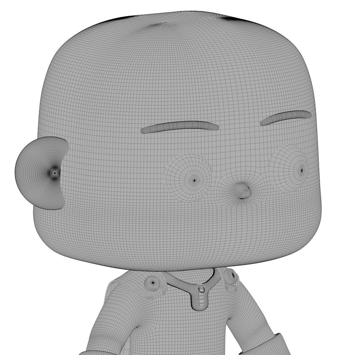 Mini Saitama One Punch Man Big Head 3D model | CGTrader