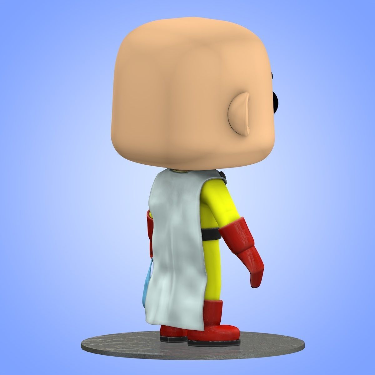 Mini Saitama One Punch Man Big Head 3D model | CGTrader