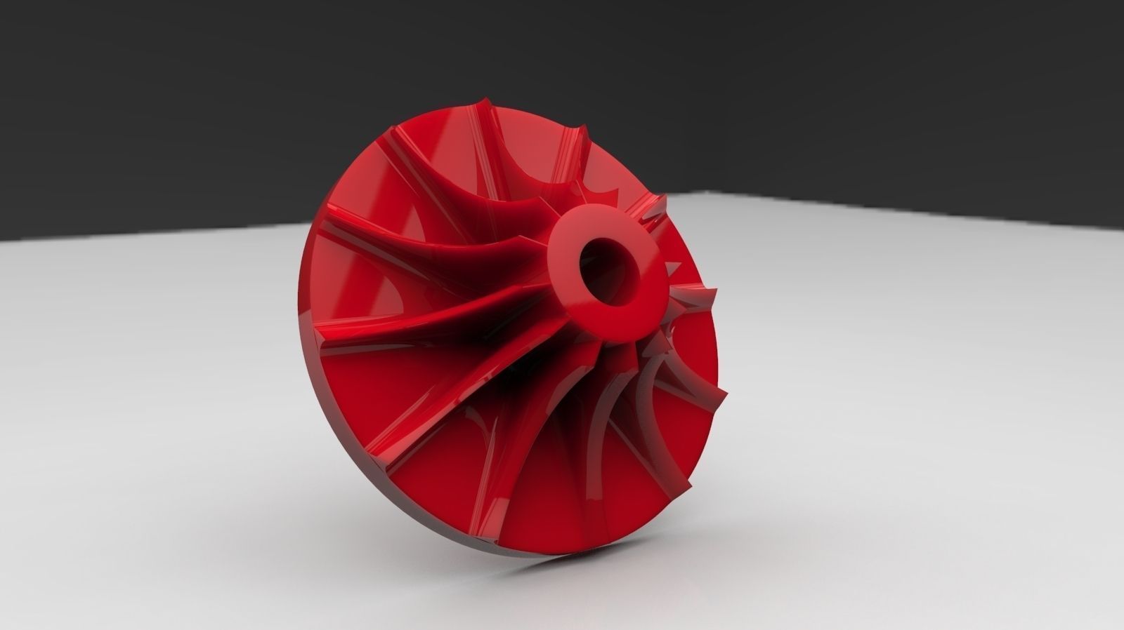 3D printable compressor wheel | CGTrader