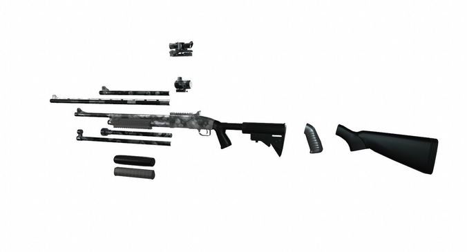 3D model Platform Shotgun Kit VR / AR / low-poly | CGTrader