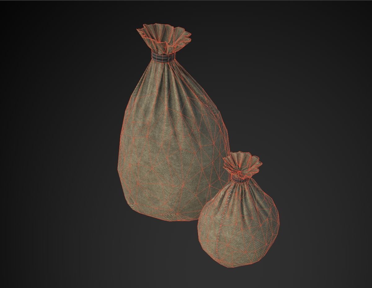 3D model Sacks VR / AR / low-poly | CGTrader