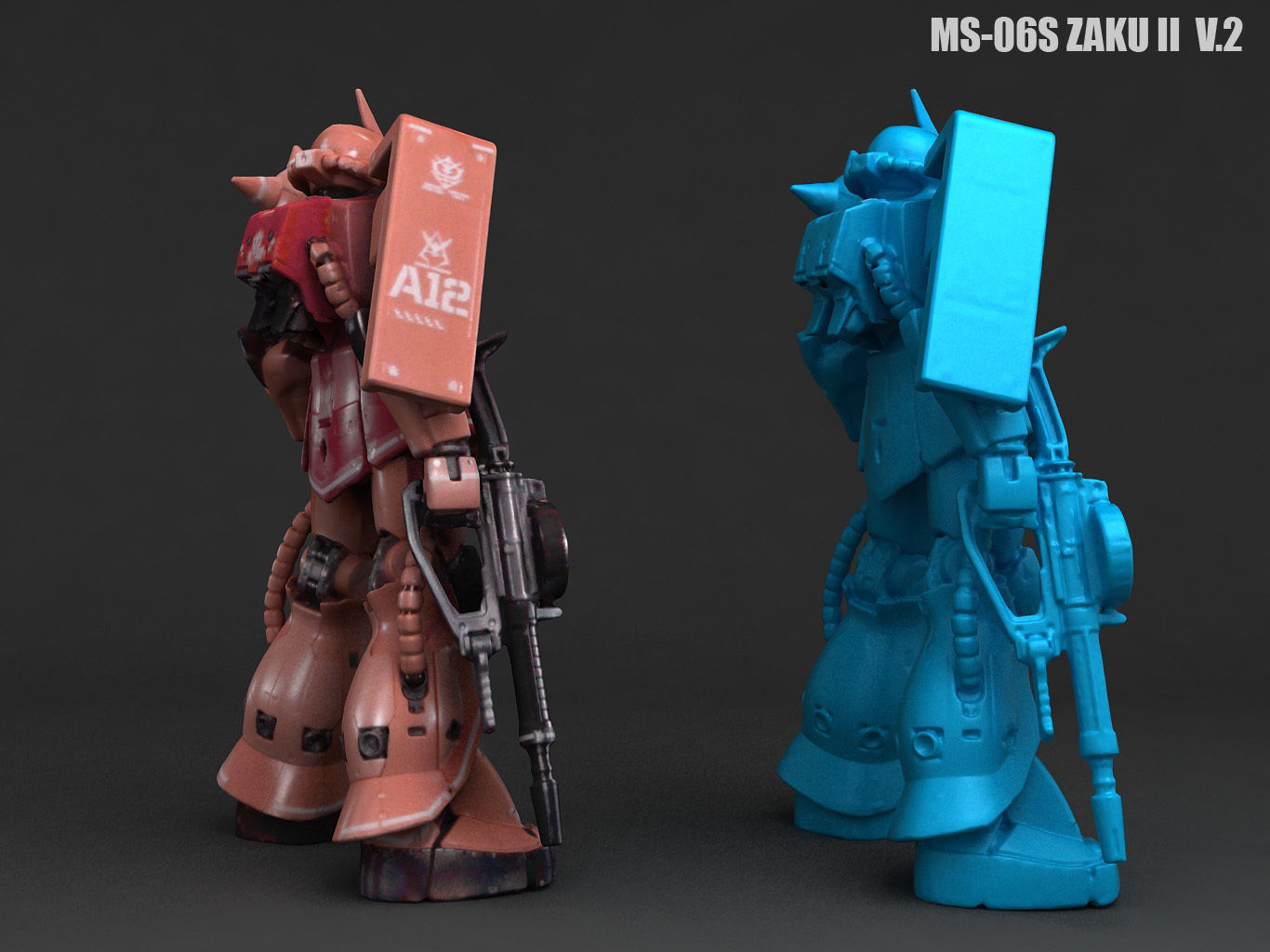 MS-06S ZAKU II MODEL 3D model | CGTrader