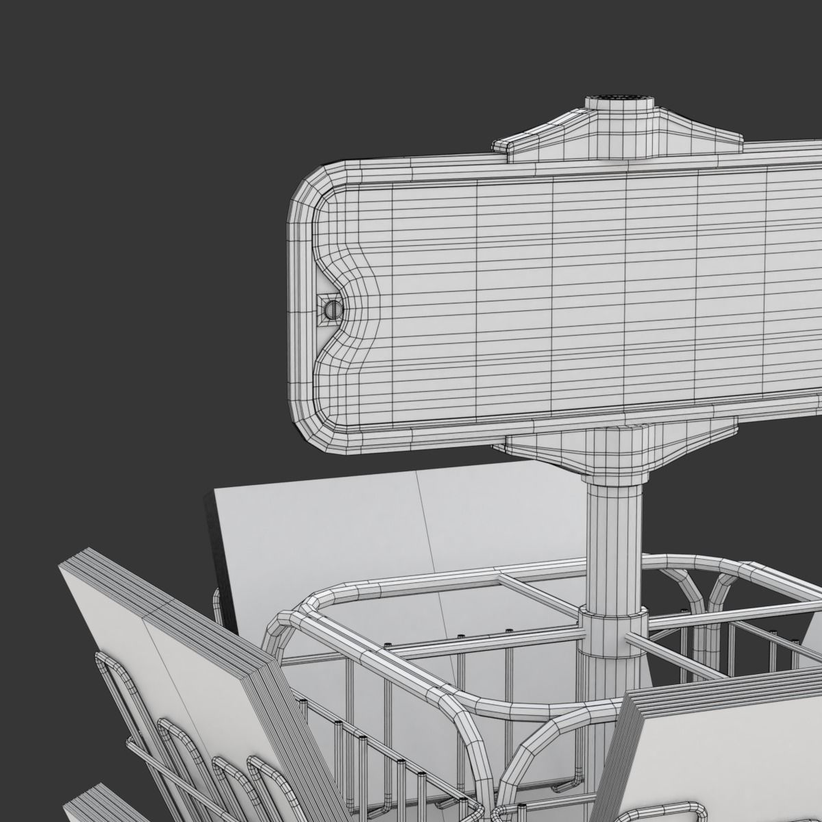 Magazine Carousel Rack - Model 04 3D model | CGTrader