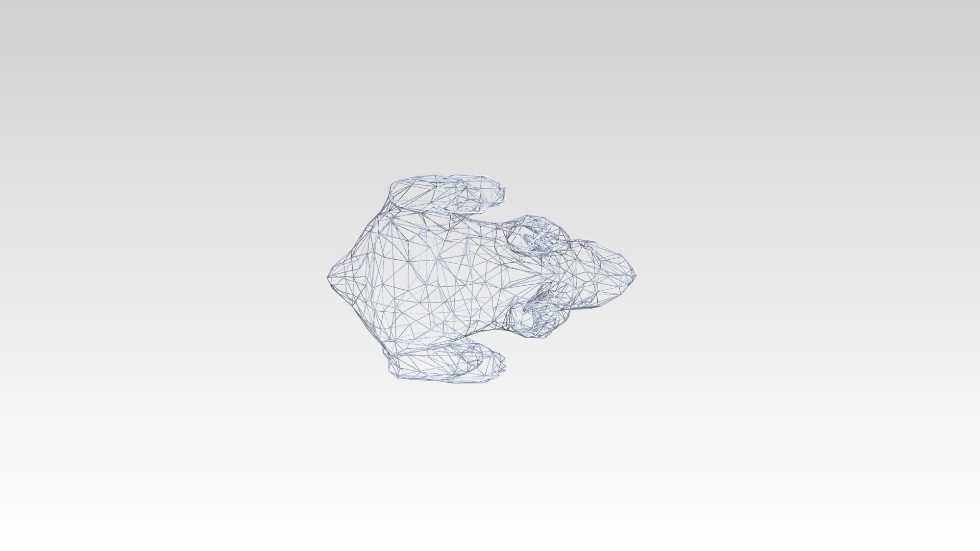 Rabbit Wireframe 3D model | CGTrader