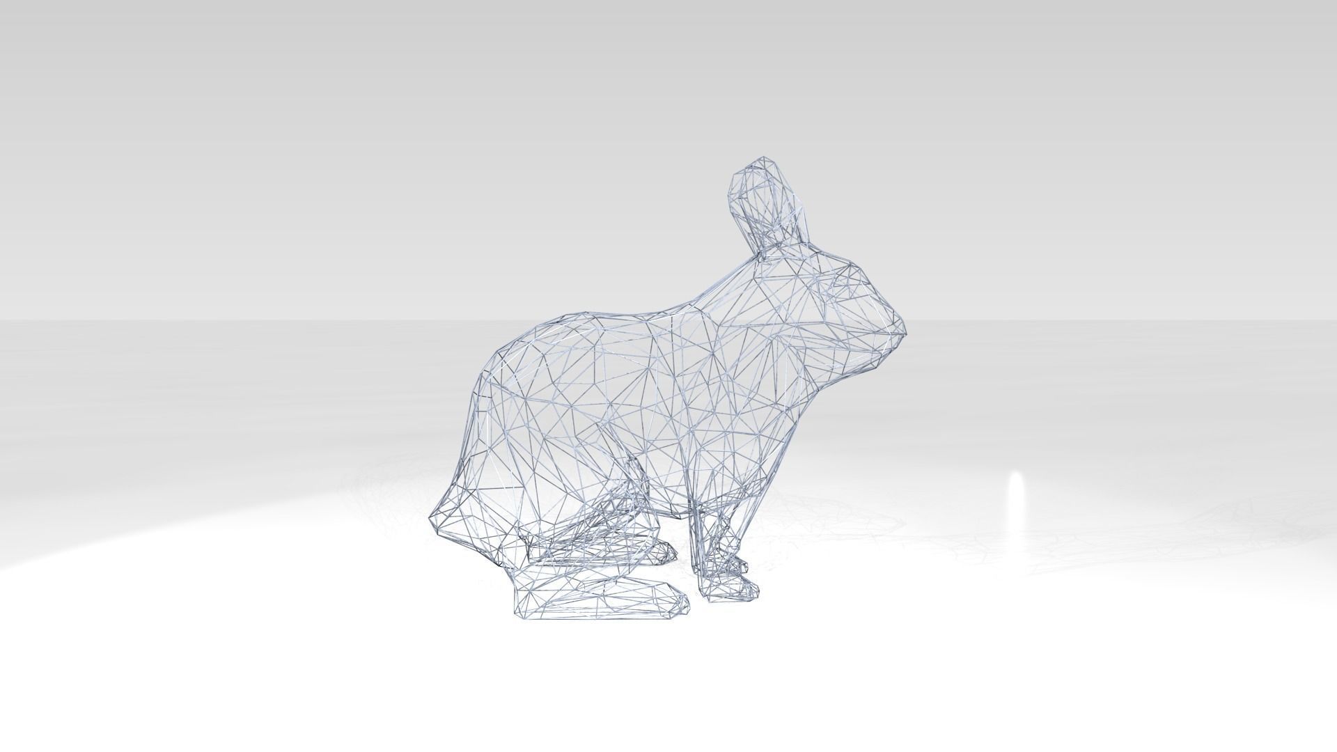 Rabbit Wireframe 3D model | CGTrader