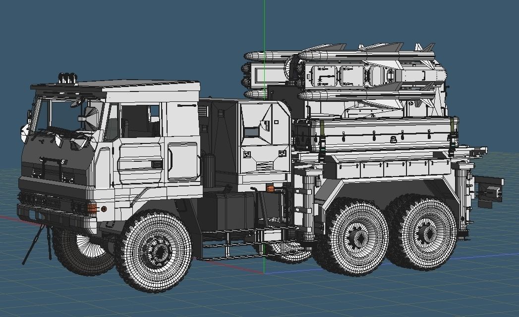 JGSDF Type 81 Surface-to-Air Missile 3D model | CGTrader