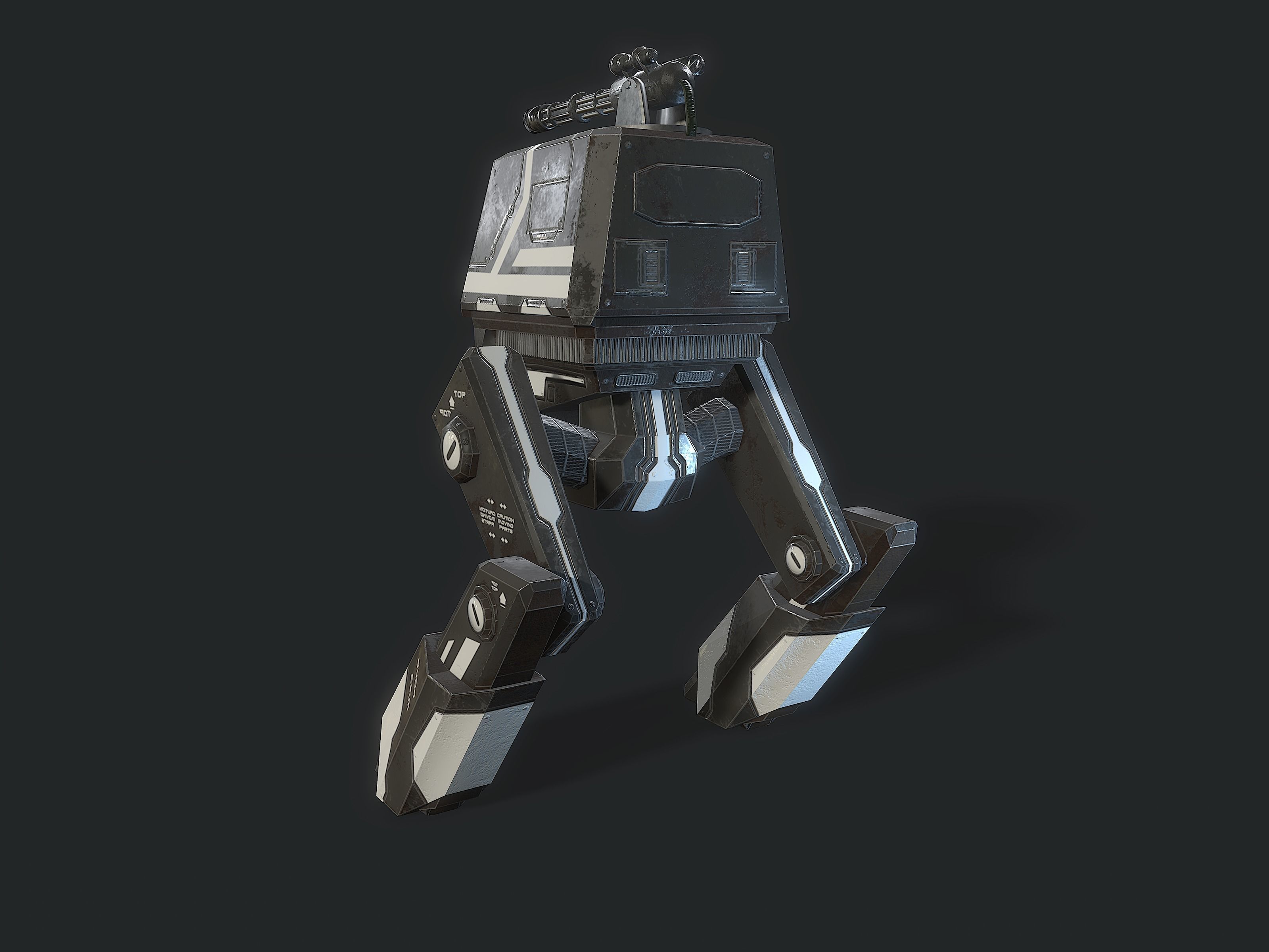 3D model Scout light Mech VR / AR / low-poly | CGTrader