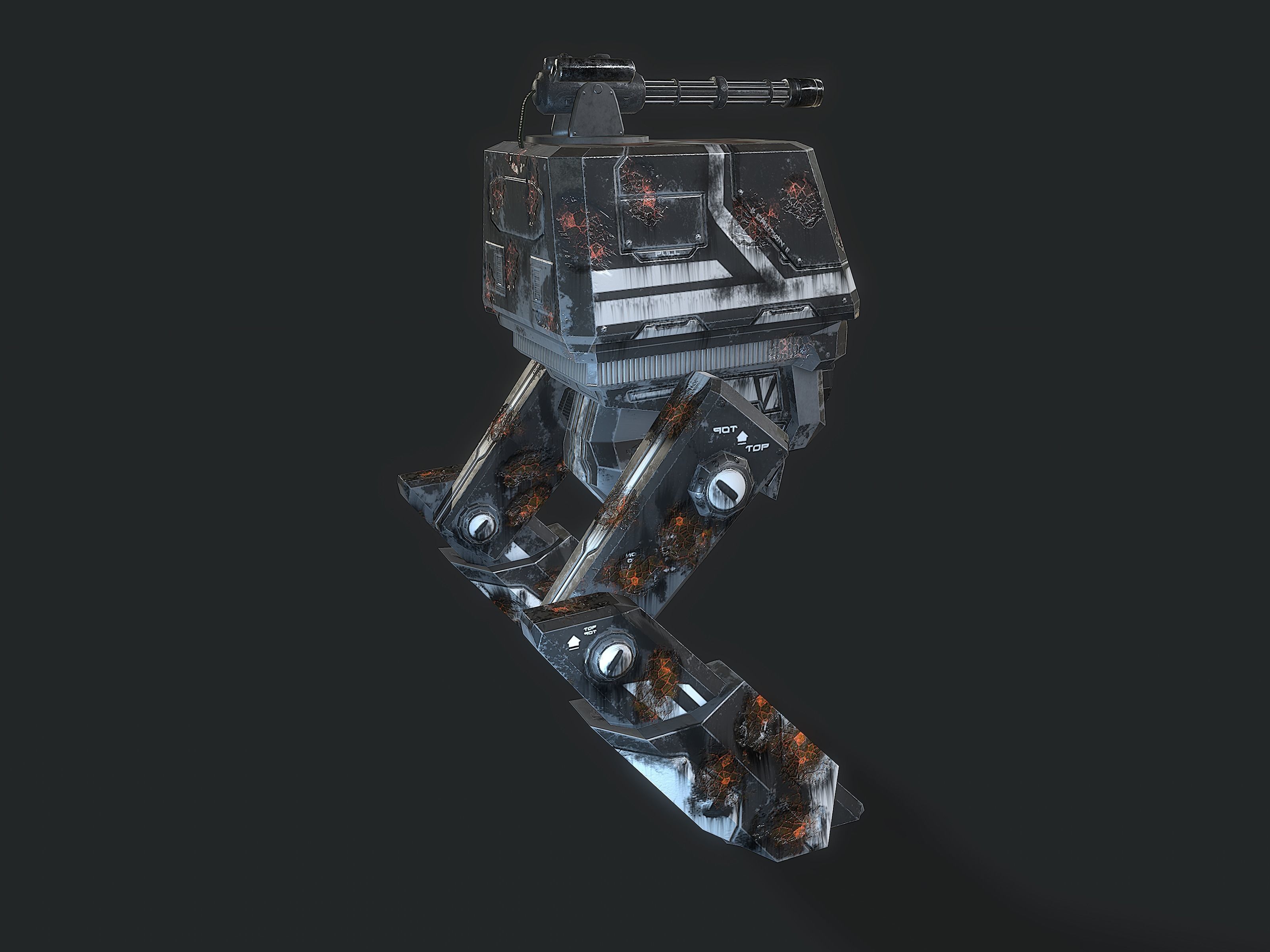 3D model Scout light Mech VR / AR / low-poly | CGTrader