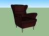 3D model Strandmon Sofa VR / AR / low-poly | CGTrader