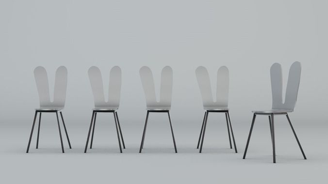 Sanaa chair 3D model | CGTrader
