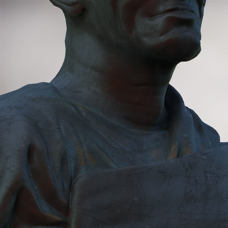 Marcus Porcius Cato the Censor bust 3D model | CGTrader