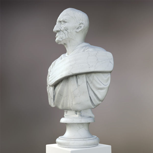 Marcus Porcius Cato the Censor bust 3D model | CGTrader