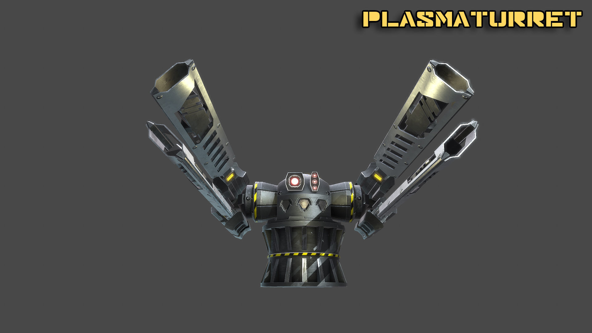 3D model Spaceship plasma turret VR / AR / low-poly | CGTrader