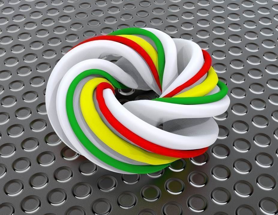 FLOWER KNOT LOOP 3D model 3D printable | CGTrader