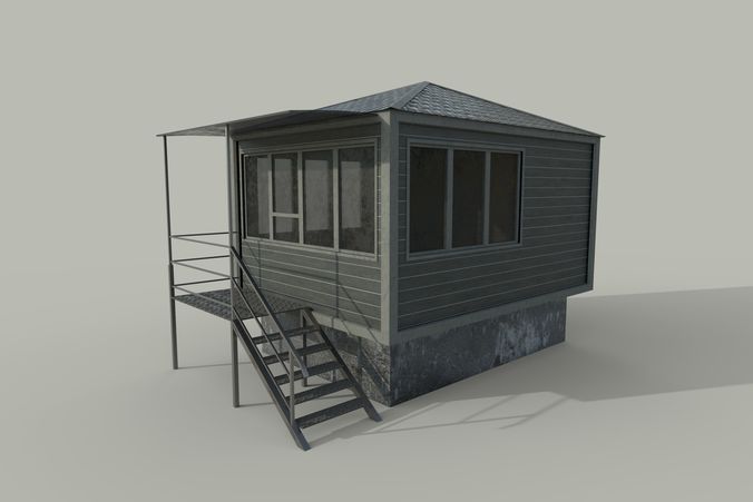 3D model Security building VR / AR / low-poly | CGTrader