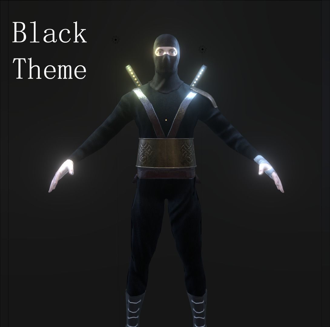 Low Poly Ninja Assassin Enemy free VR / AR / low-poly 3D model | CGTrader