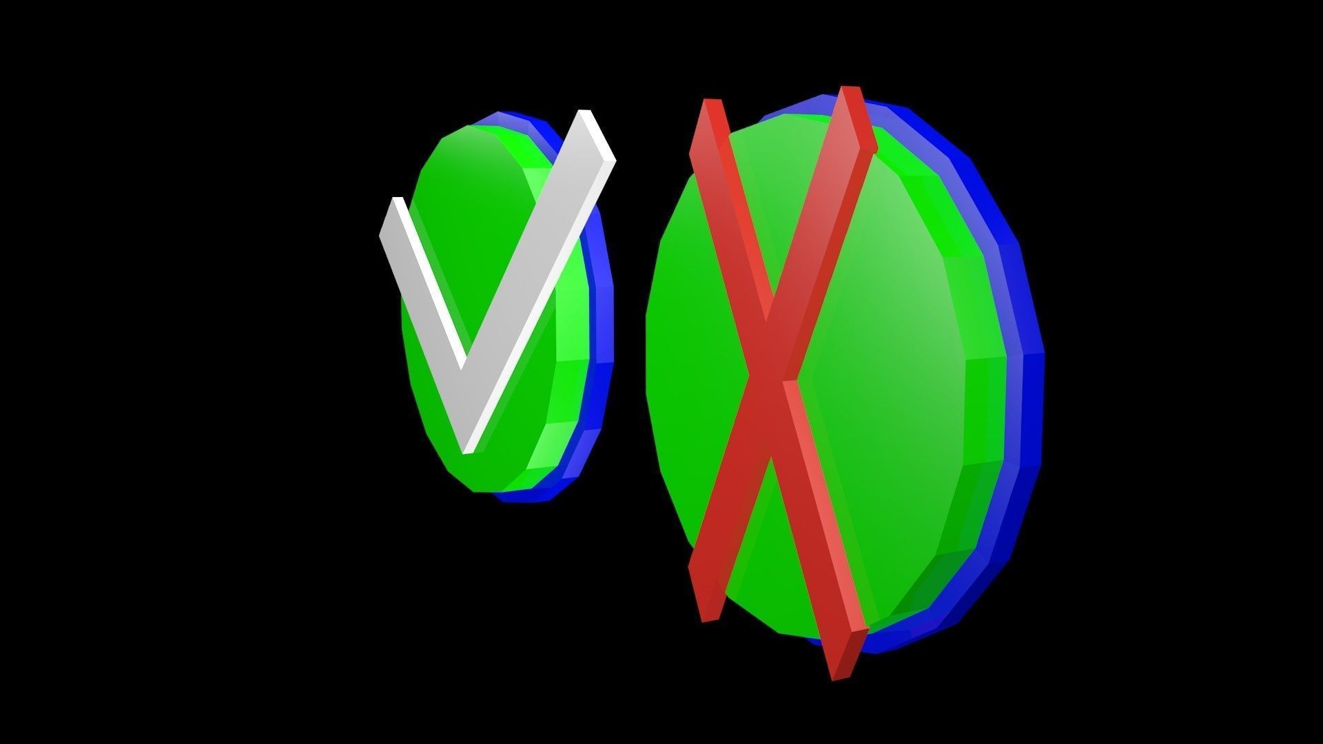 3D model Low poly Check mark 5 VR / AR / low-poly | CGTrader