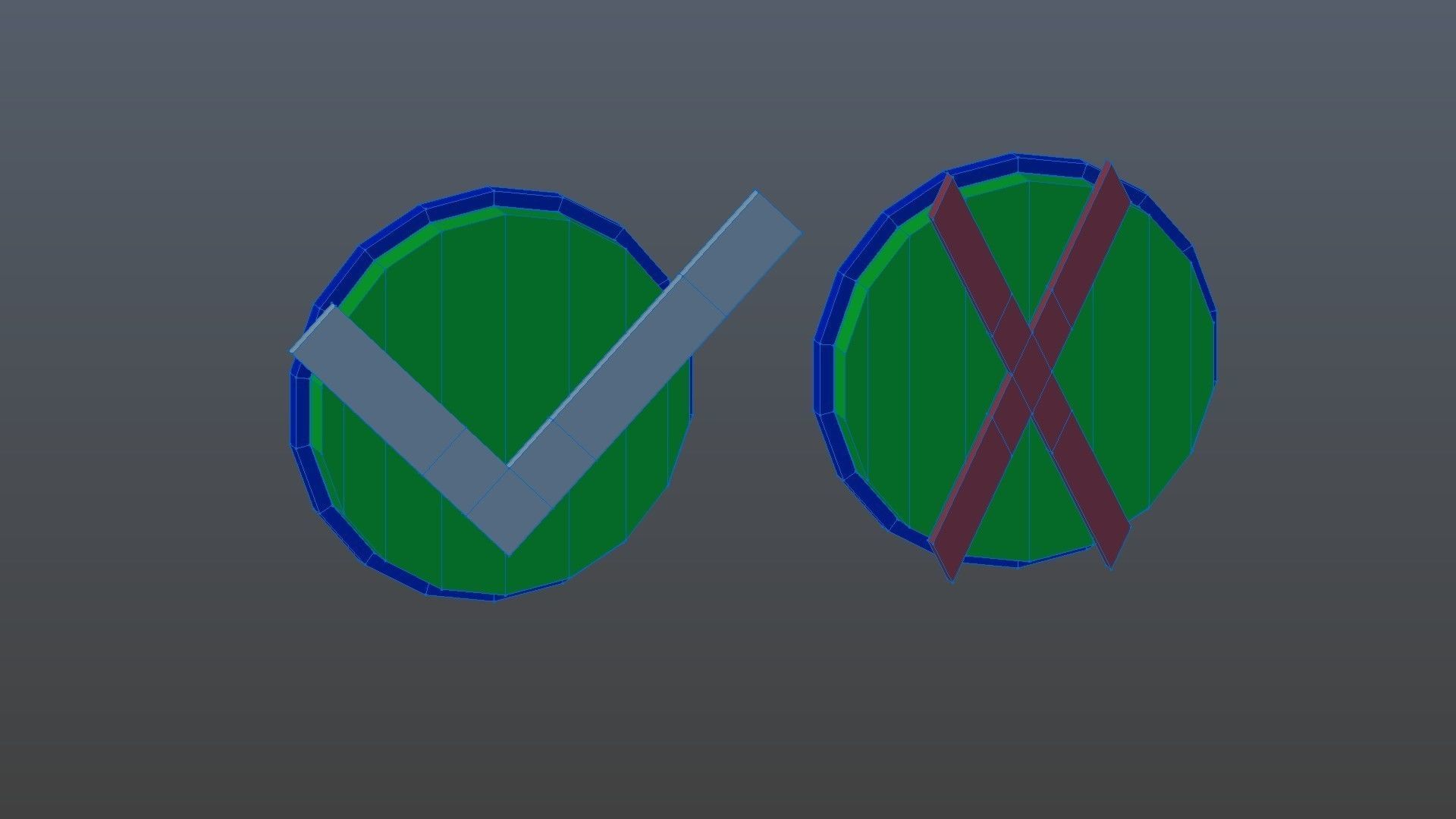 3D model Low poly Check mark 5 VR / AR / low-poly | CGTrader