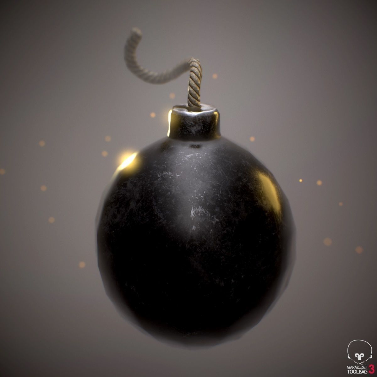 Bomb ball 3D model realtime | CGTrader