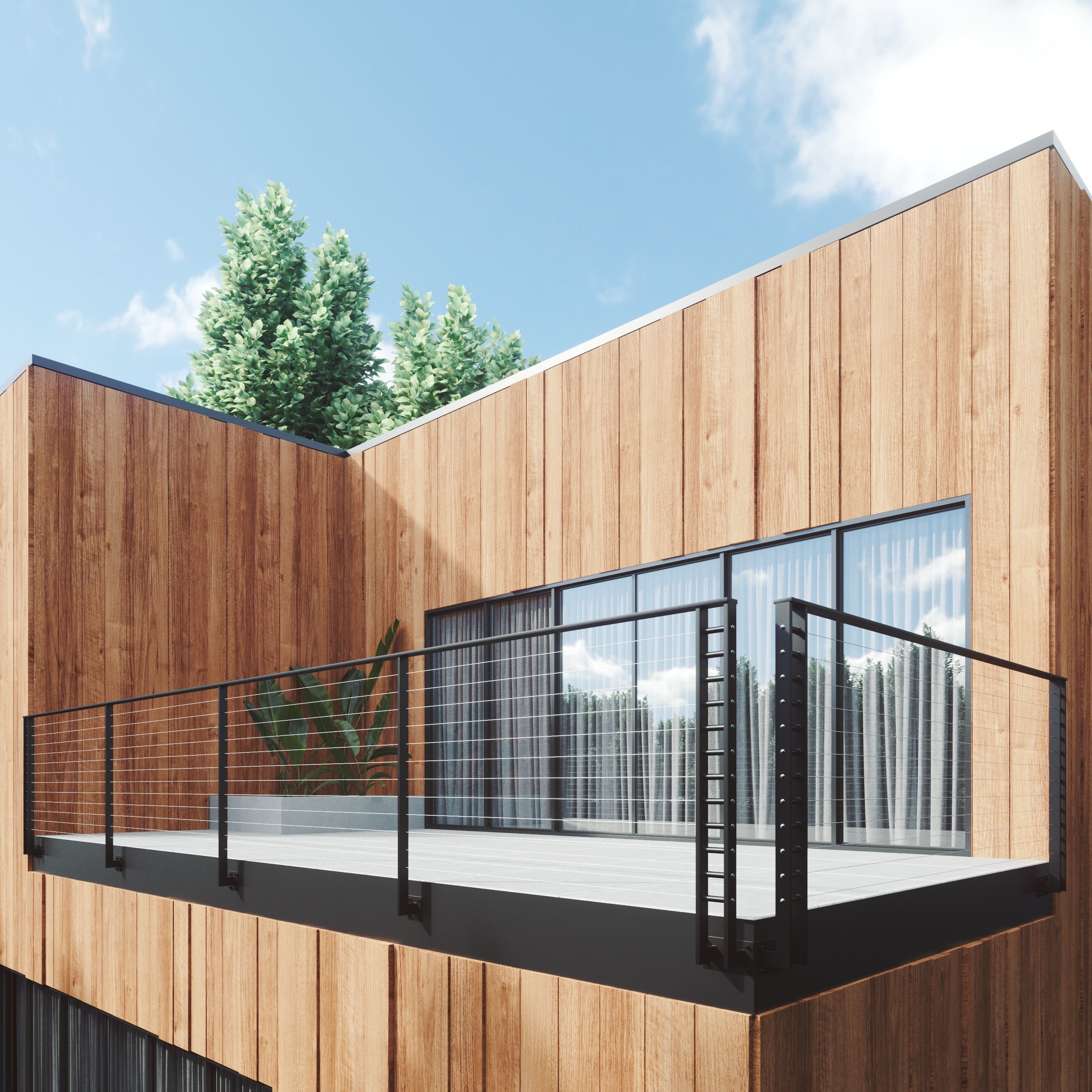 Balcony Railing 3D models for 3ds max 3D model | CGTrader