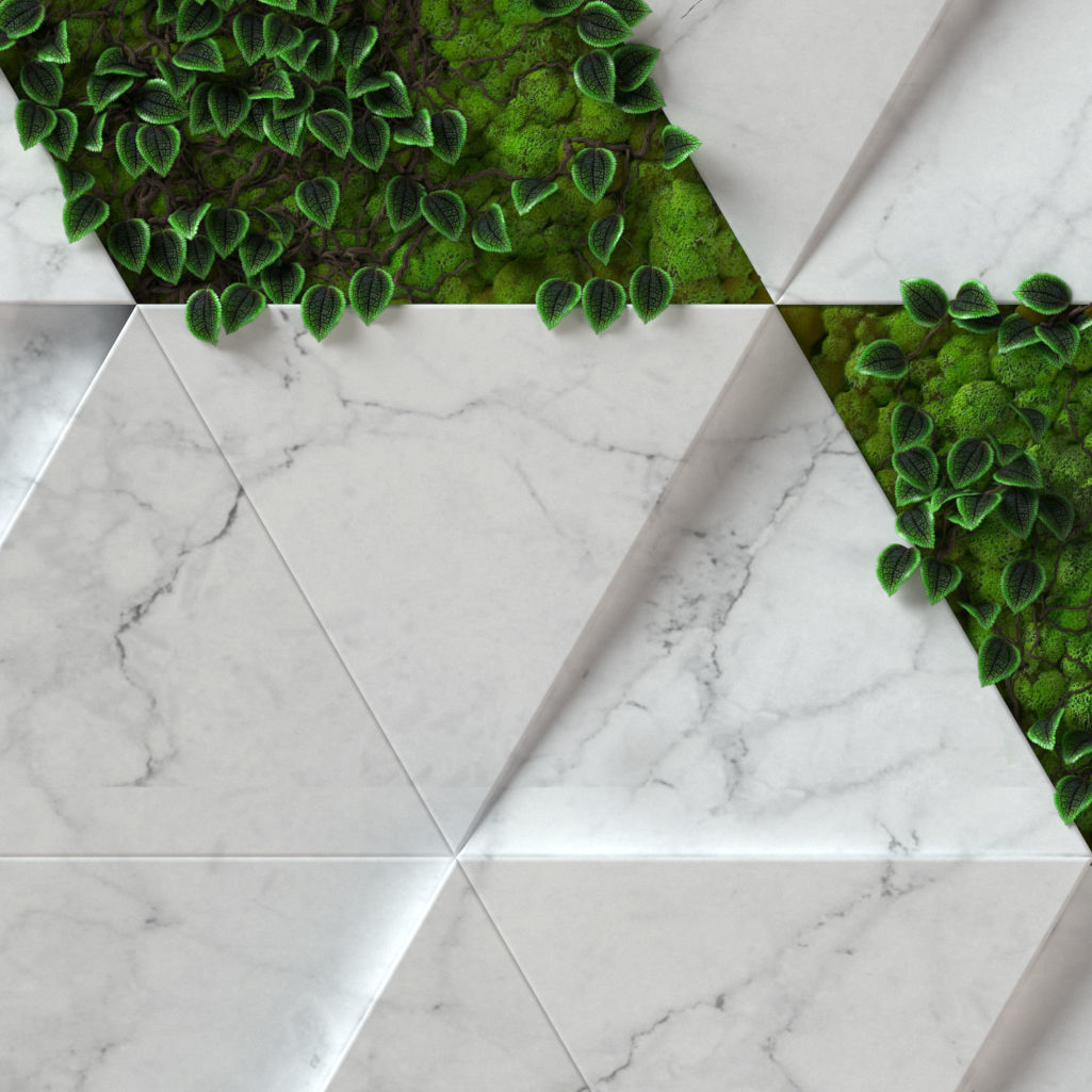 Stone Moss - Seamless wall panel texture Texture | CGTrader