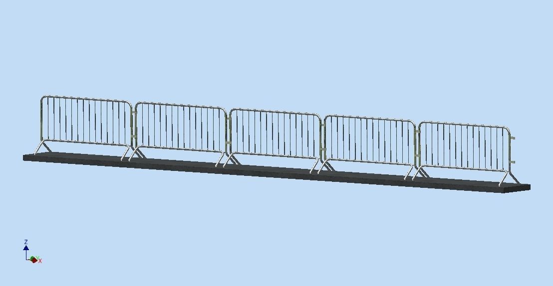 Protection Fence free 3D model | CGTrader