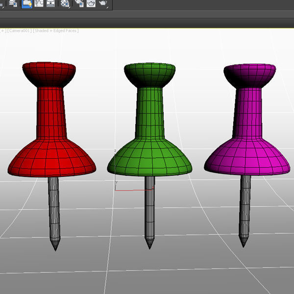 Push Pin 3D model | CGTrader
