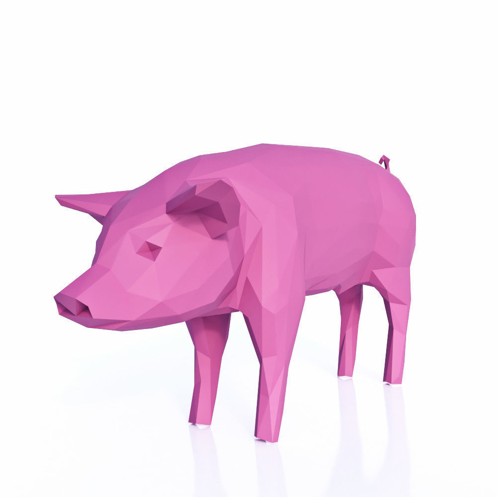 3D model Pig Low Poly v2 | CGTrader