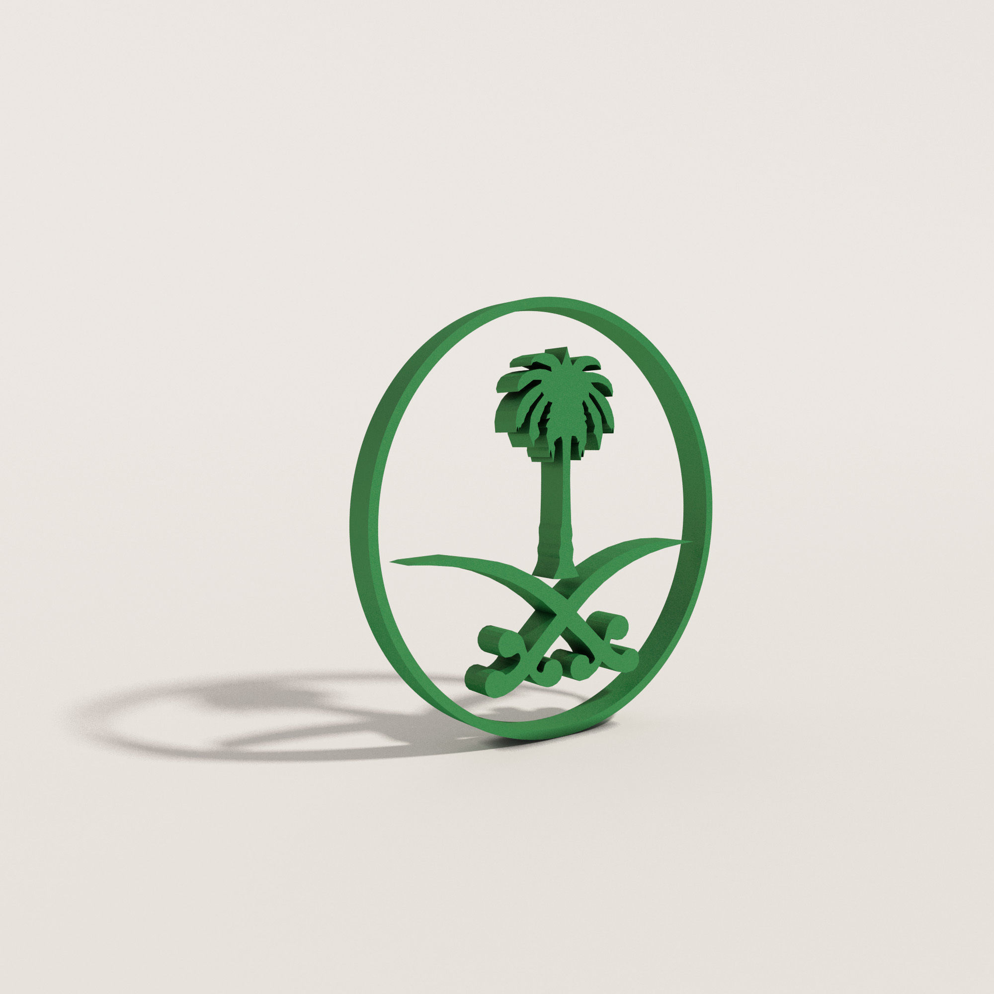 Kingdom of Saudi Arabia KSA Logo 3D model | CGTrader