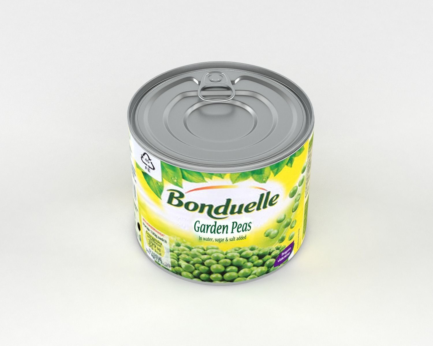 Can Bonduelle Green Peas 3D model | CGTrader