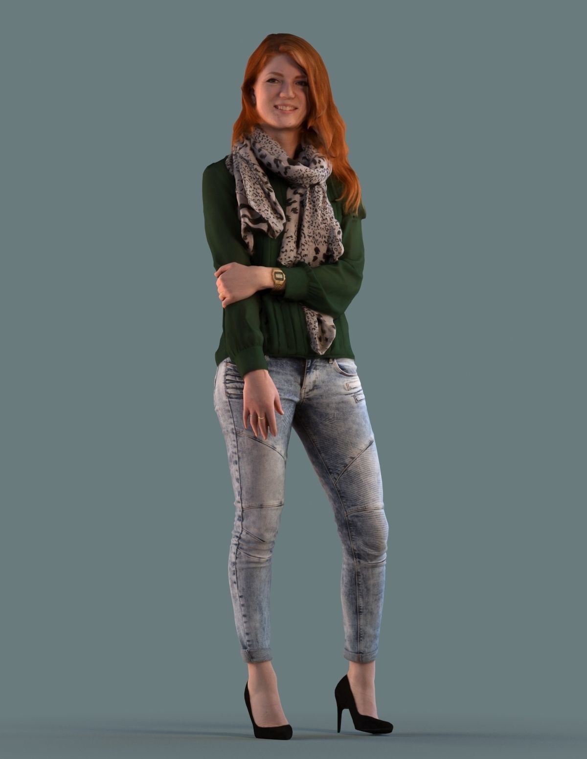 3D model Set of standing lowpoly 3D women VR / AR / low-poly | CGTrader