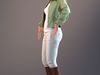 3D model Rigged 3D low poly female with summer jacket VR / AR / low ...