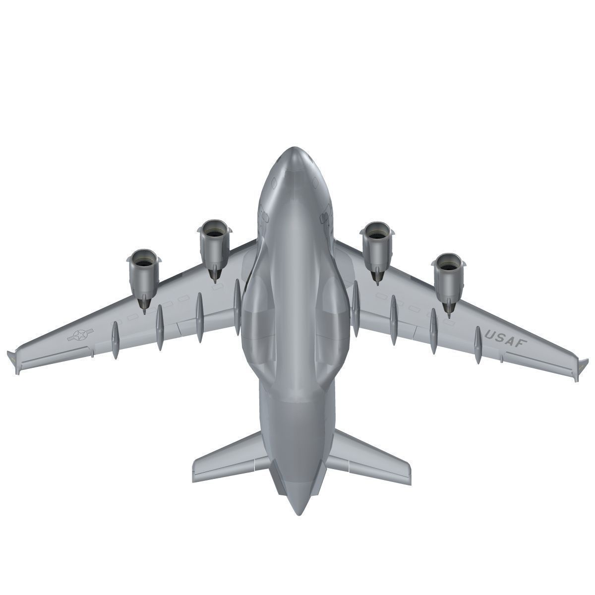 Boeing C-17 Globemaster III 3D Model animated rigged MAX OBJ 3DS LWO LW ...
