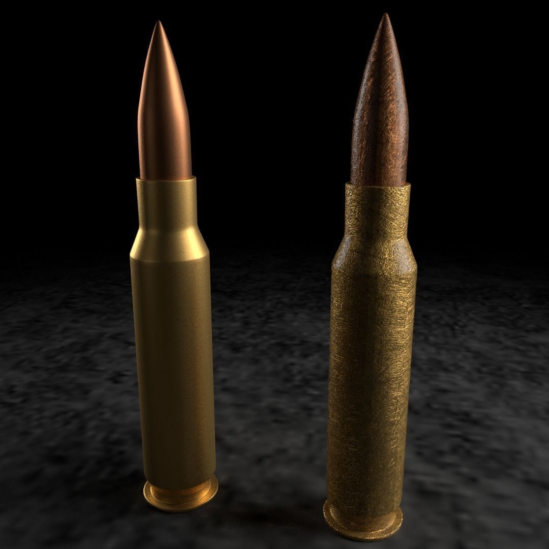 Rifle Bullets 3D model | CGTrader