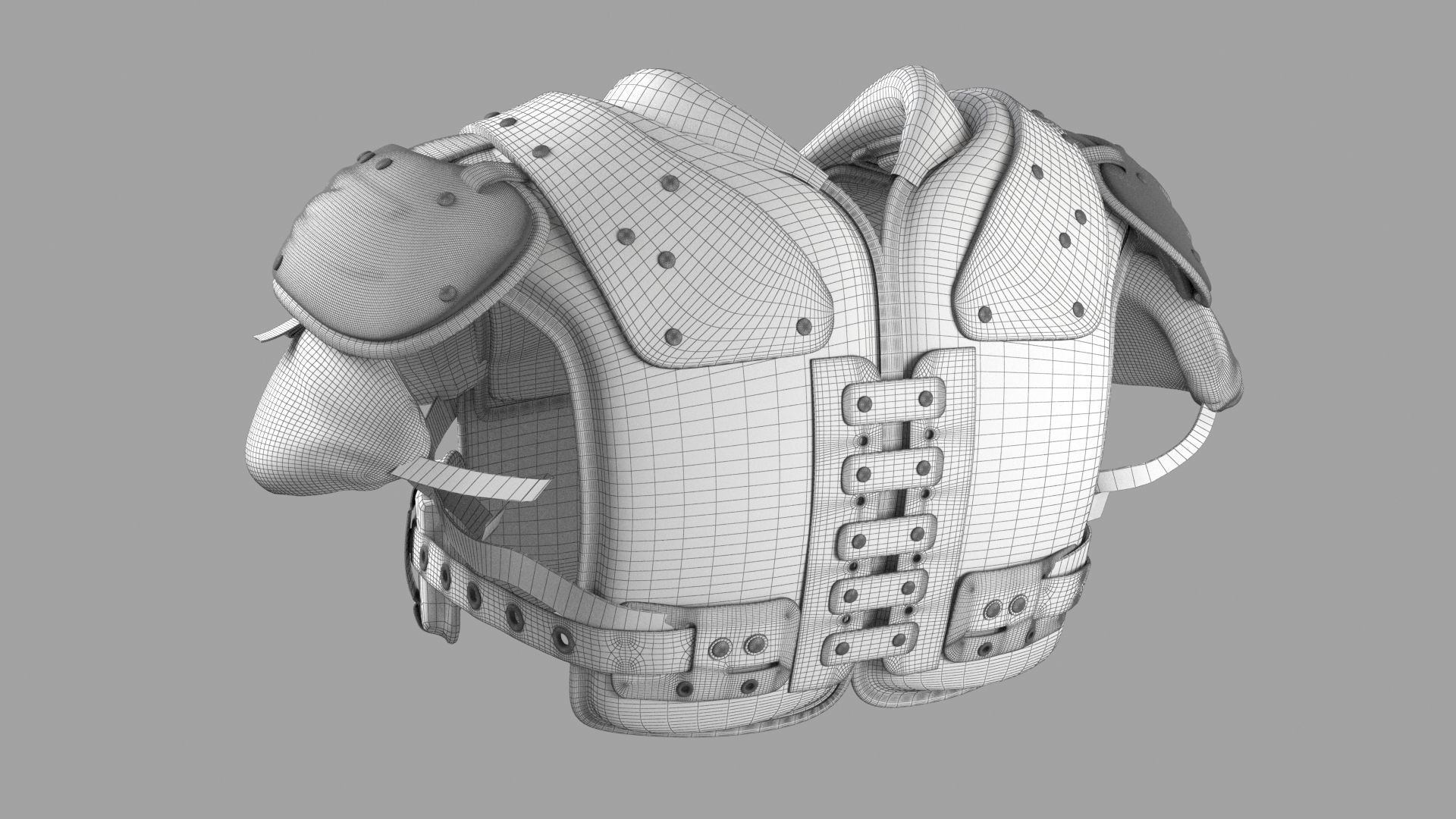 Football Shoulder Pad 3D model | CGTrader
