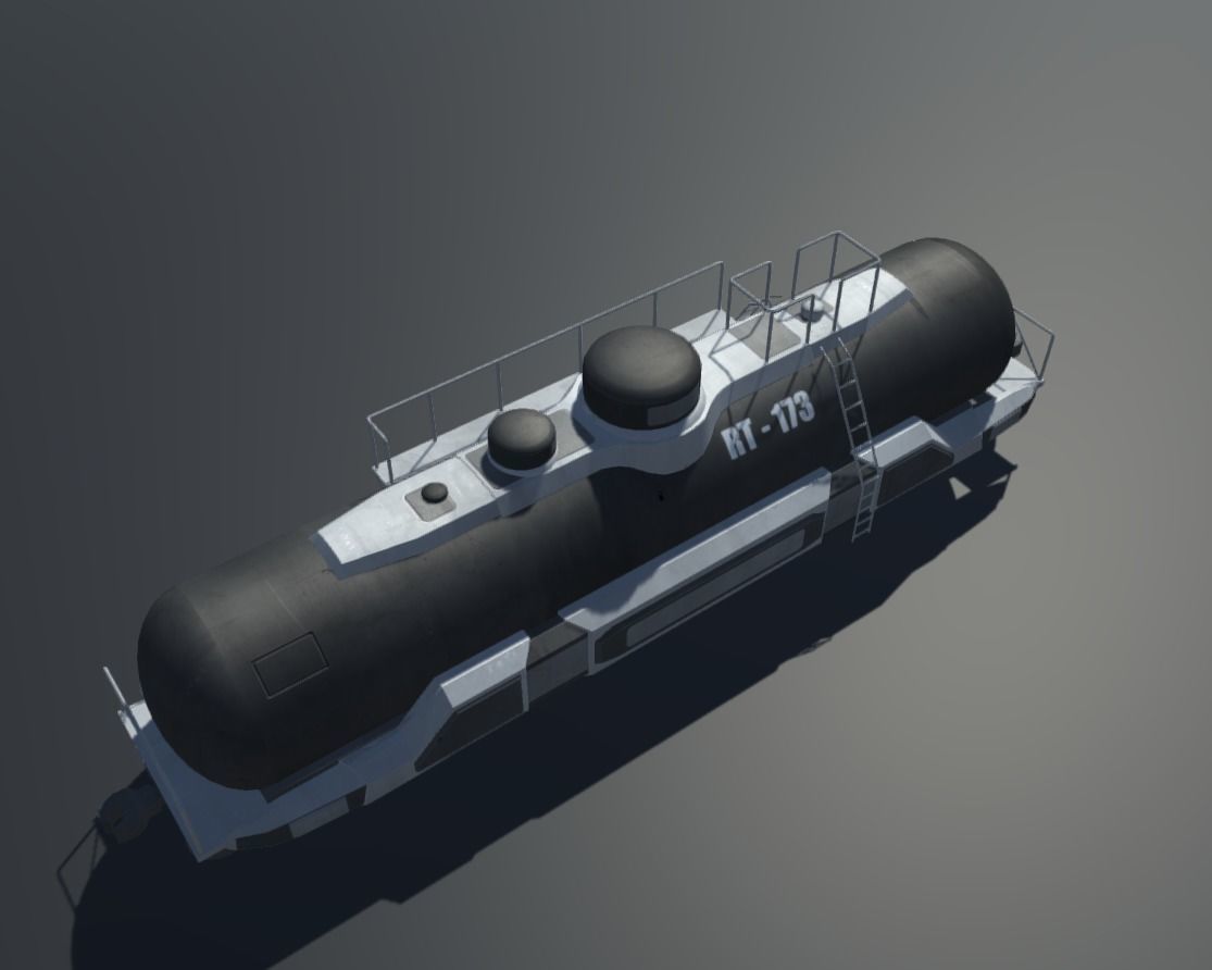 3D model Sci-fi Train Set VR / AR / low-poly | CGTrader