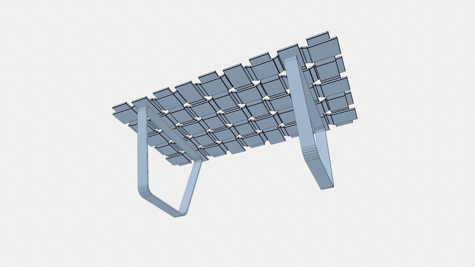 Checkmate Wooden Table 3D model | CGTrader