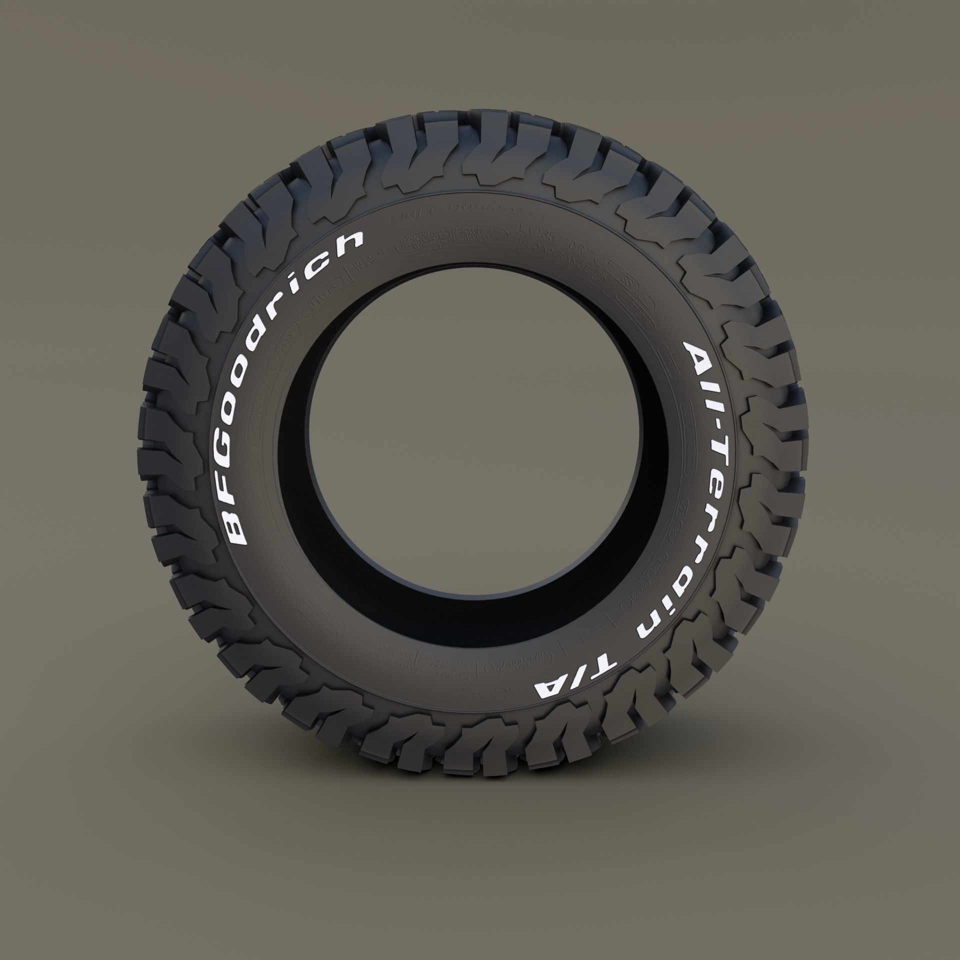 BF Goodrich AT Tire 3D model | CGTrader